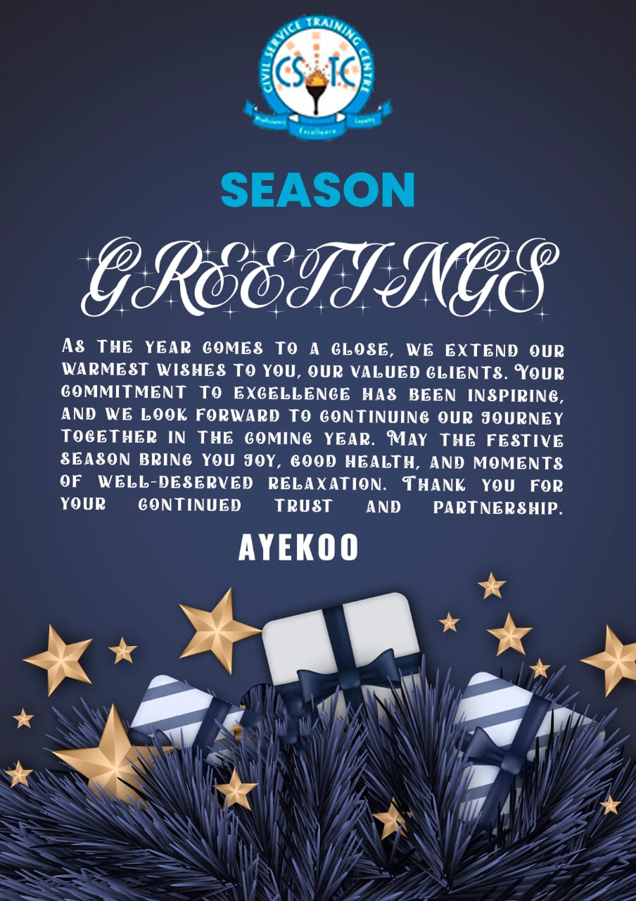 Civil Service Training Centre | SEASON GREETINGS